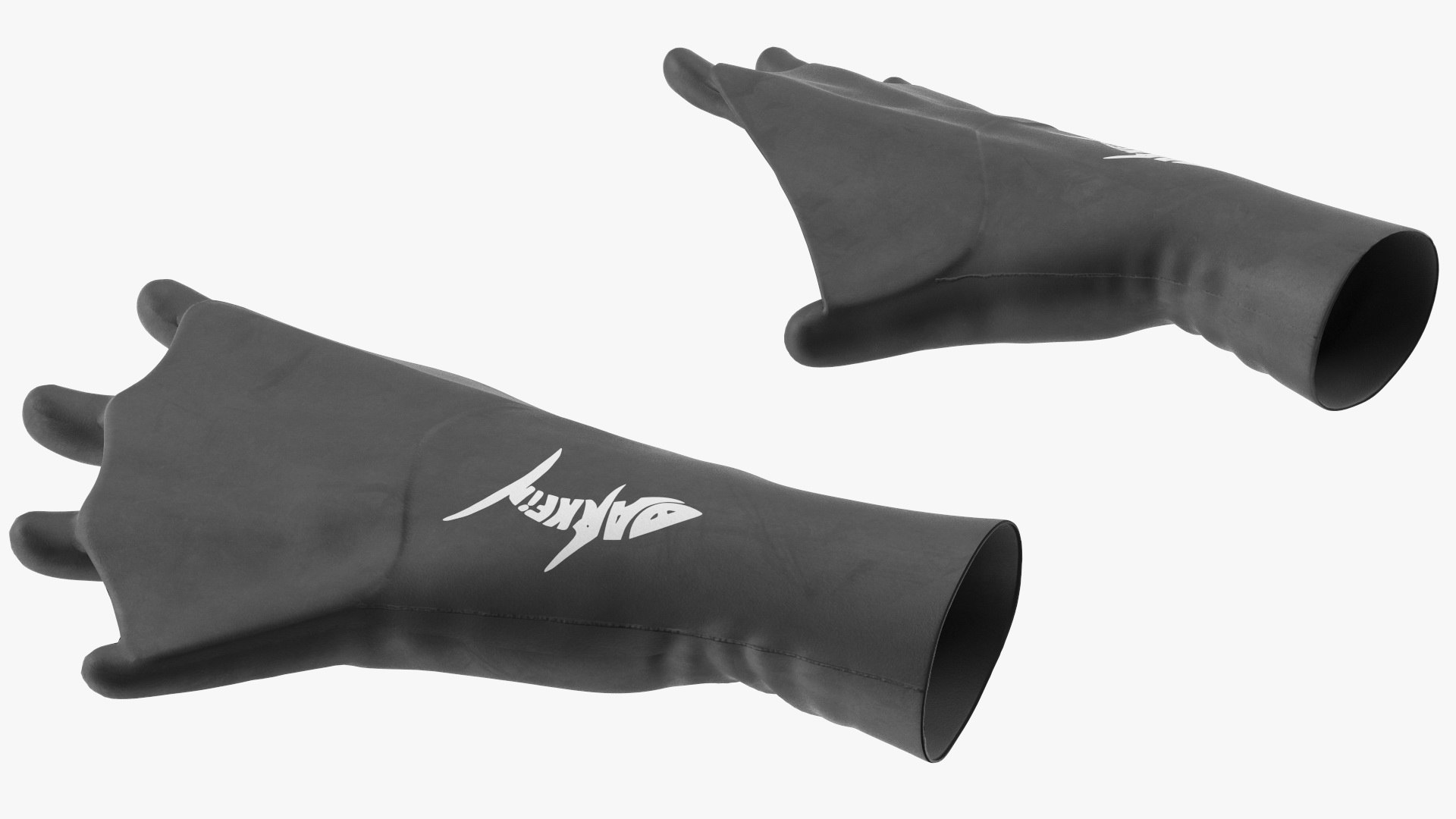 3D Darkfin Webbed Power Swimming Gloves Dry Rigged Model - TurboSquid ...