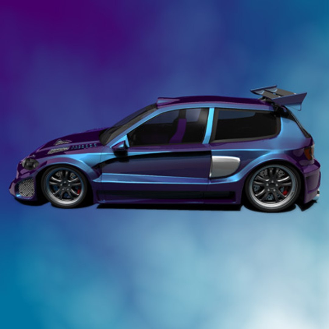 92-95 Honda Civic Eg6 3d Model