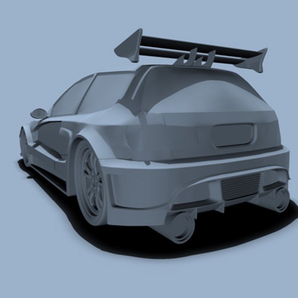 92-95 honda civic eg6 3d model