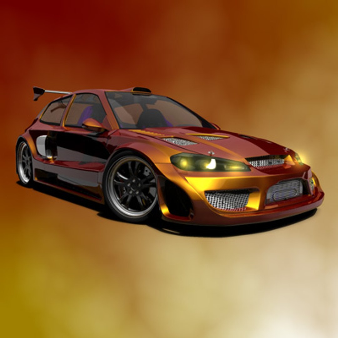 92-95 Honda Civic Eg6 3d Model