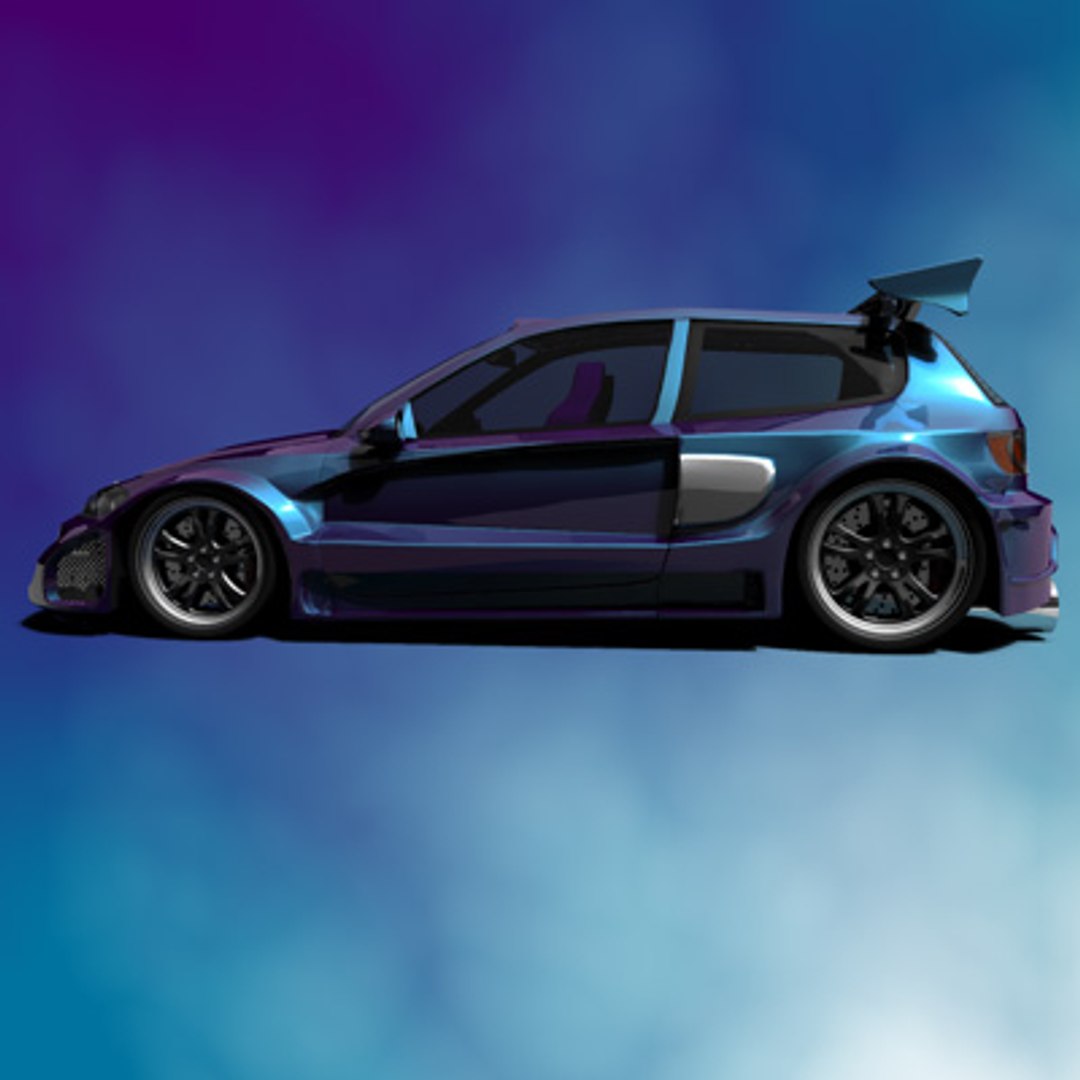 92-95 Honda Civic Eg6 3d Model