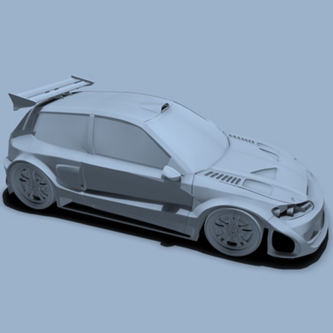 92-95 Honda Civic Eg6 3d Model
