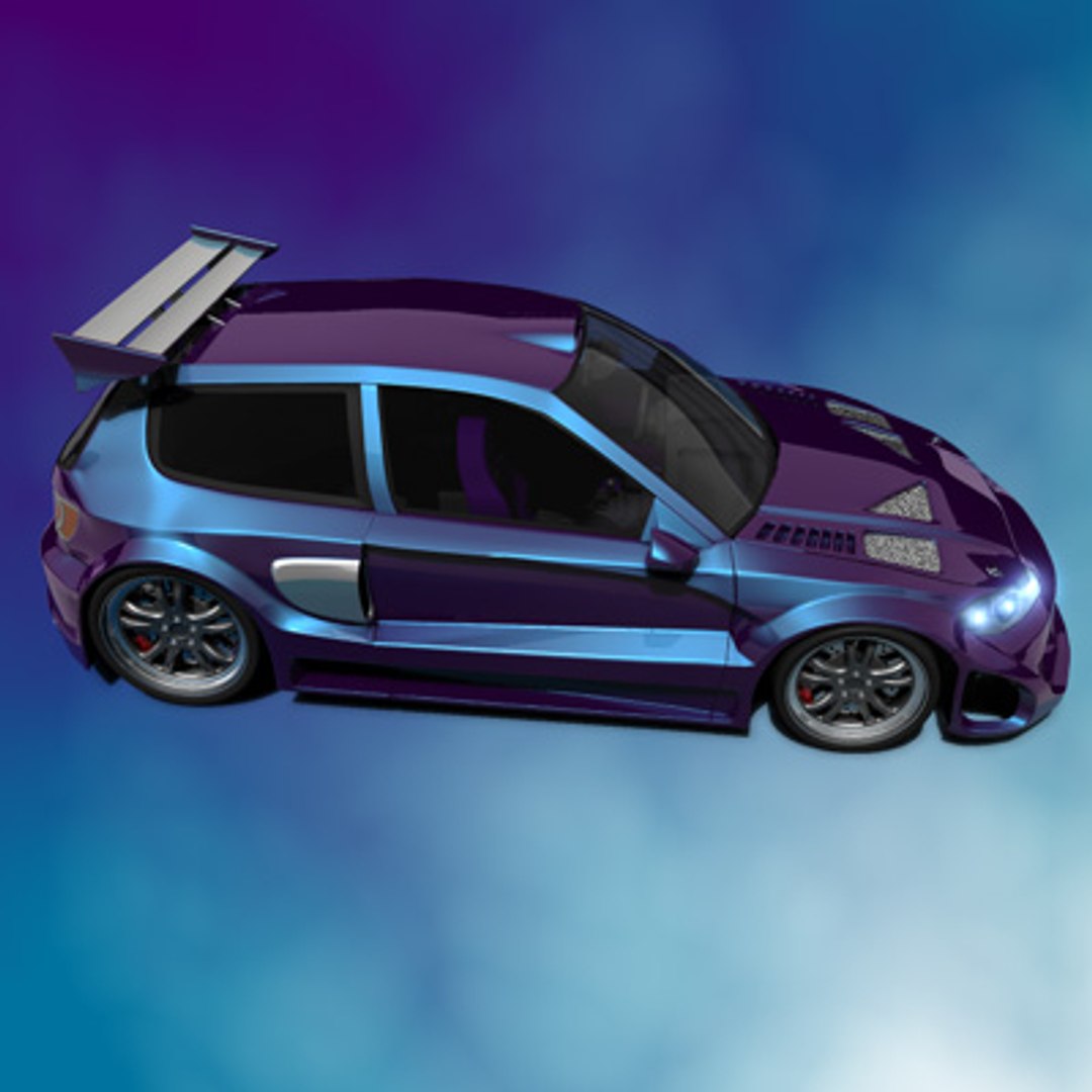 92-95 Honda Civic Eg6 3d Model