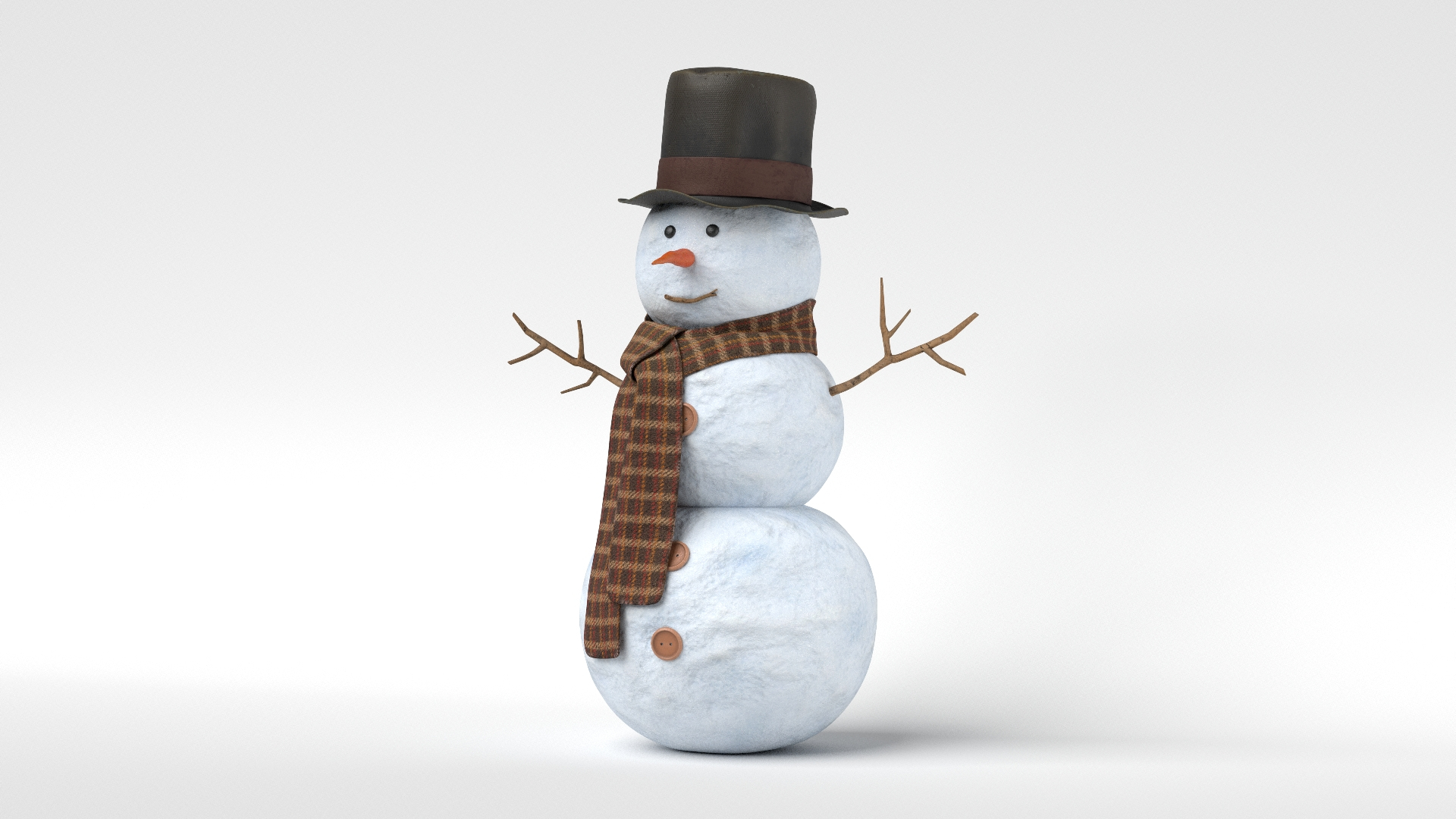 3D Snowman 01 - TurboSquid 2334828
