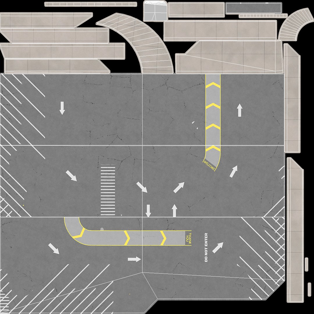 Unbranded Fast Food Restaurant With Land 3D Model - TurboSquid 2381775