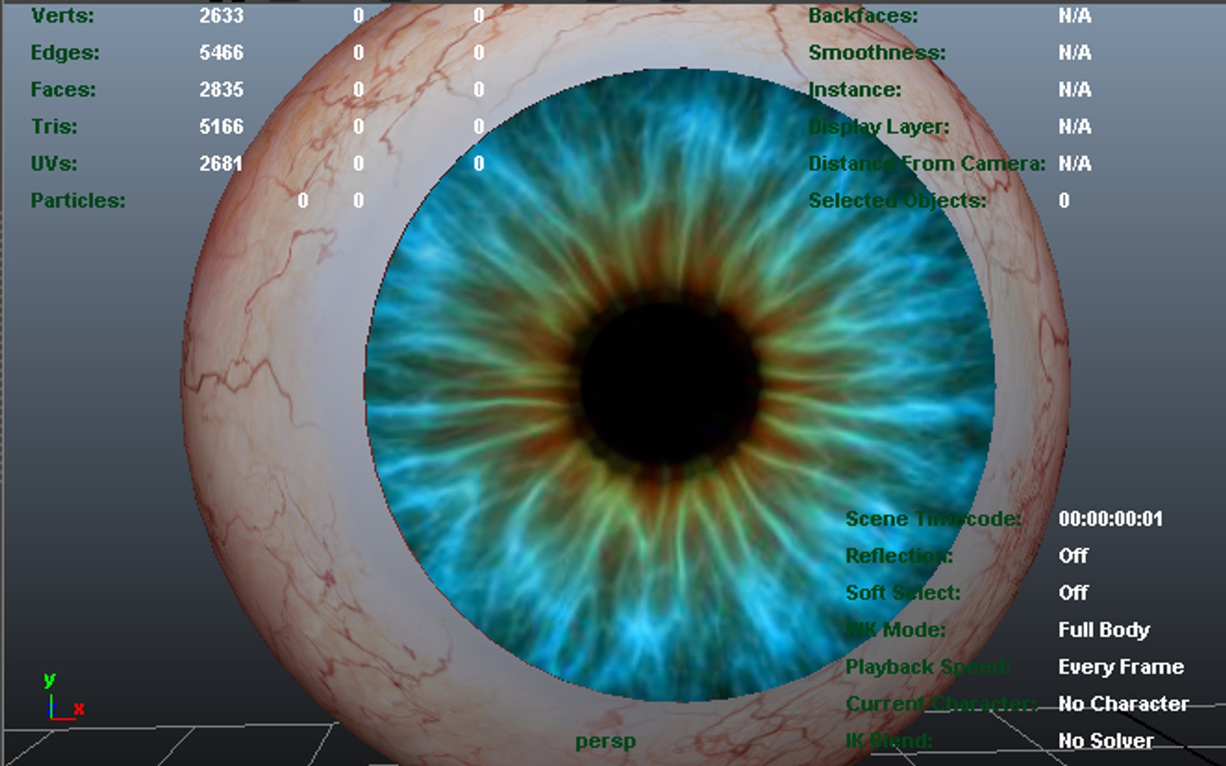 Eye Iris 3d Model