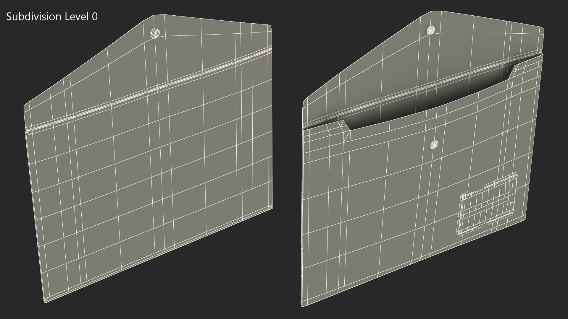 3D Clear Plastic Document Folder Open model - TurboSquid 1774705
