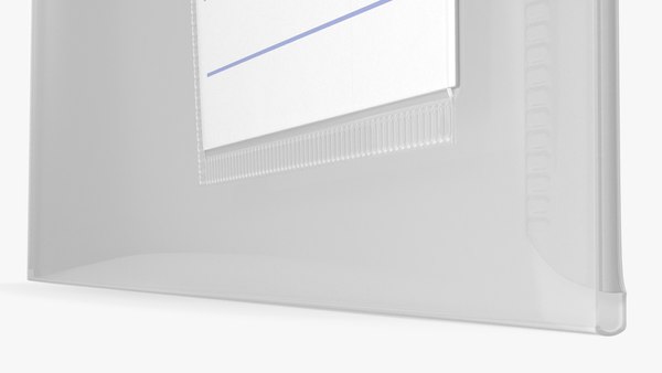 3D Clear Plastic Document Folder Open model - TurboSquid 1774705