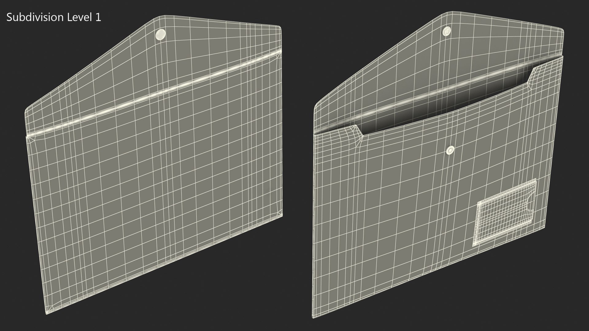 3D Clear Plastic Document Folder Open model - TurboSquid 1774705
