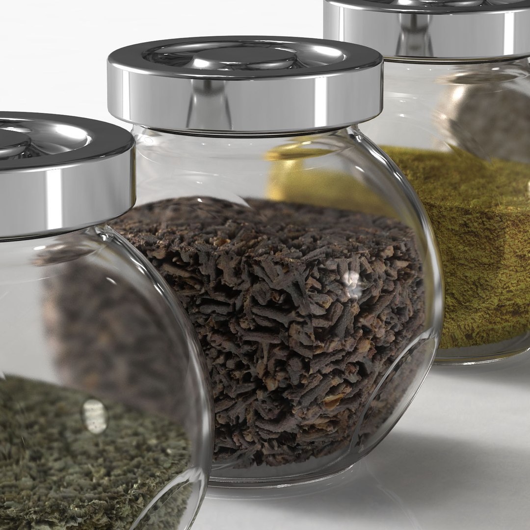 3d Spice Jar 12 Different Model
