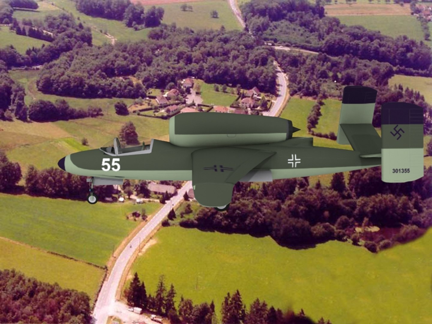 3d Fighter Jets Heinkel 162 Model