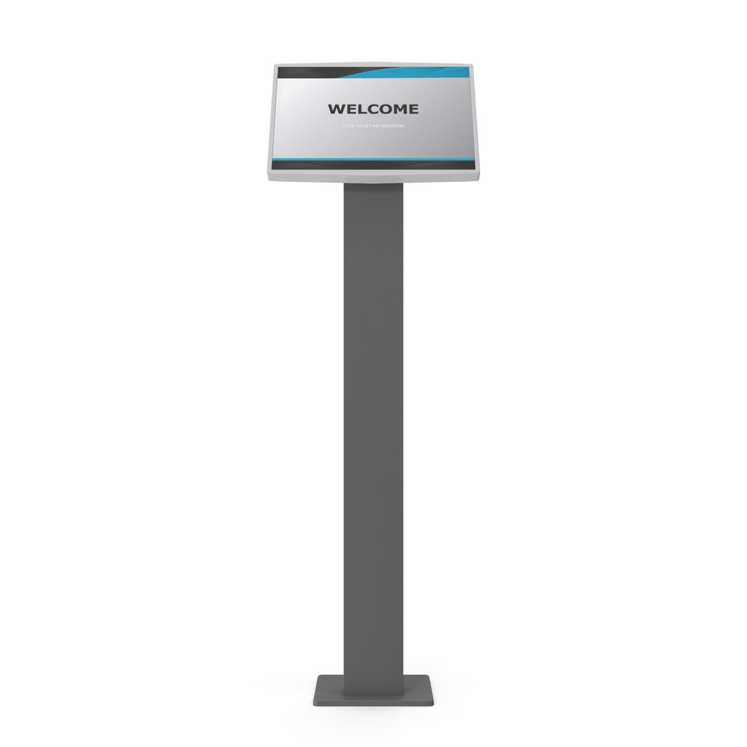 Sleek 3D Kiosk Model 3D Model - TurboSquid 2164113