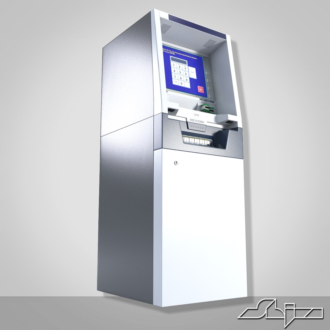 Atm Cash Machine 1 3d Model