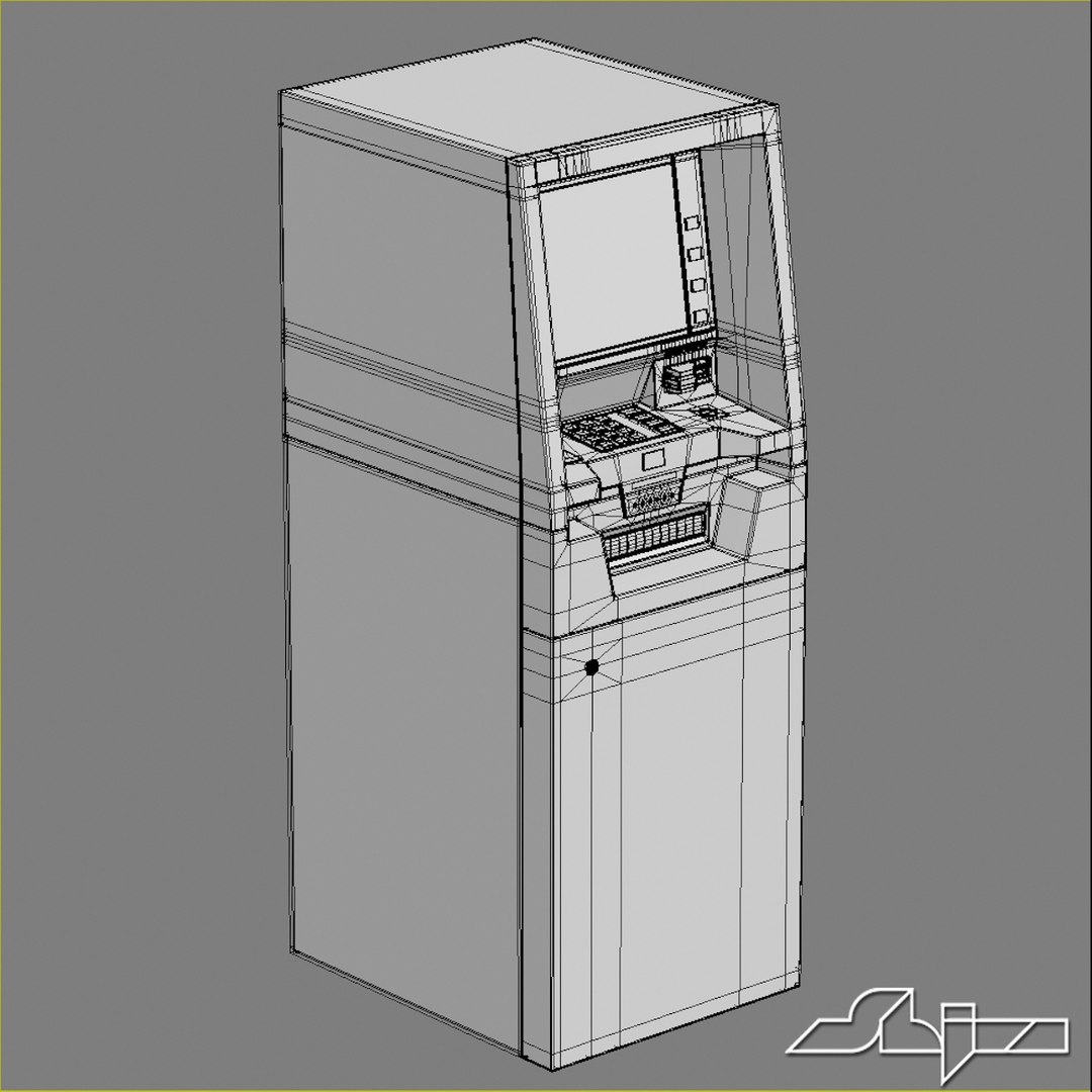 Atm Cash Machine 1 3d Model