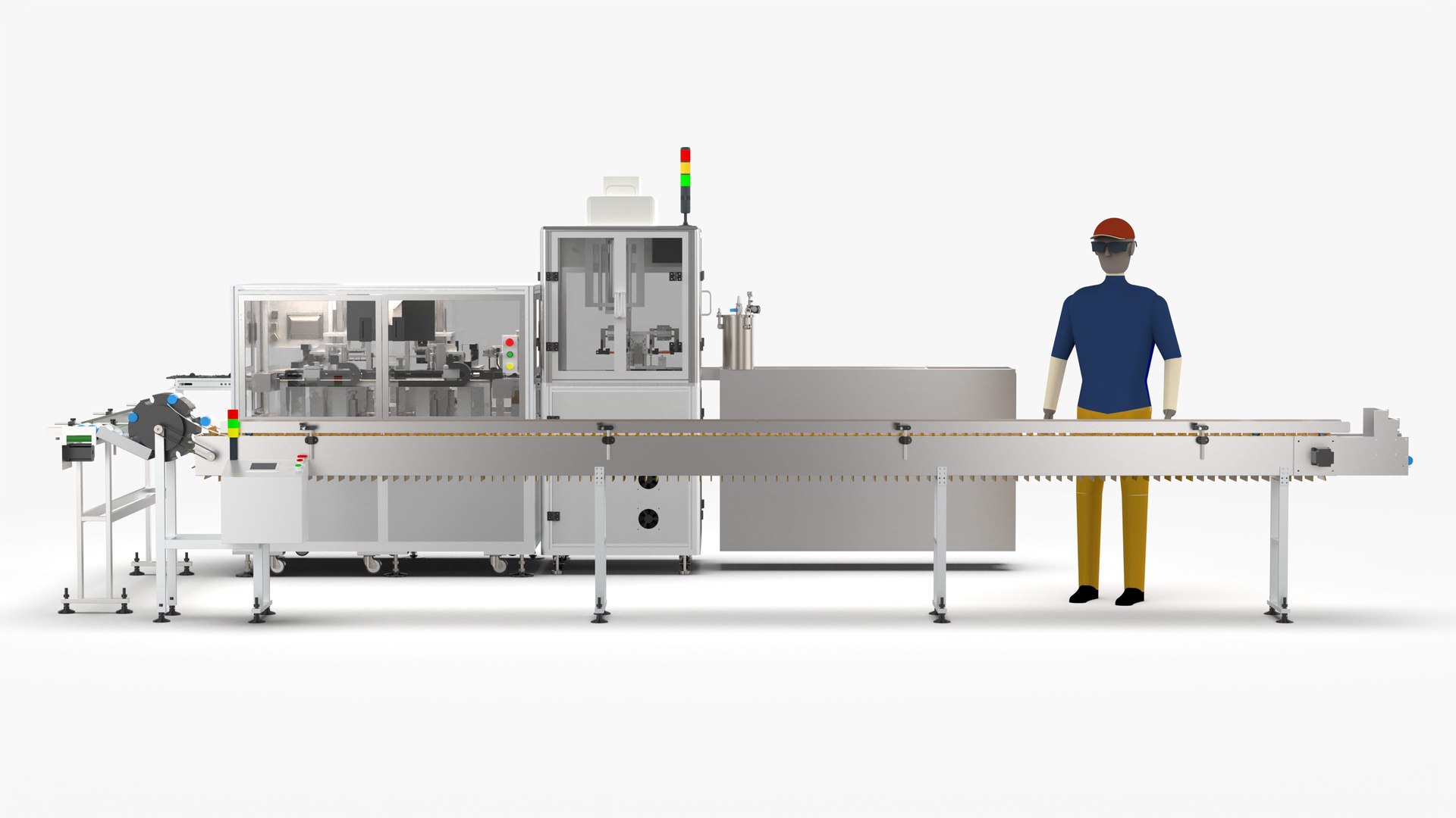 Automatic Candy Processing And Packaging Line 3D Model - TurboSquid 2065999