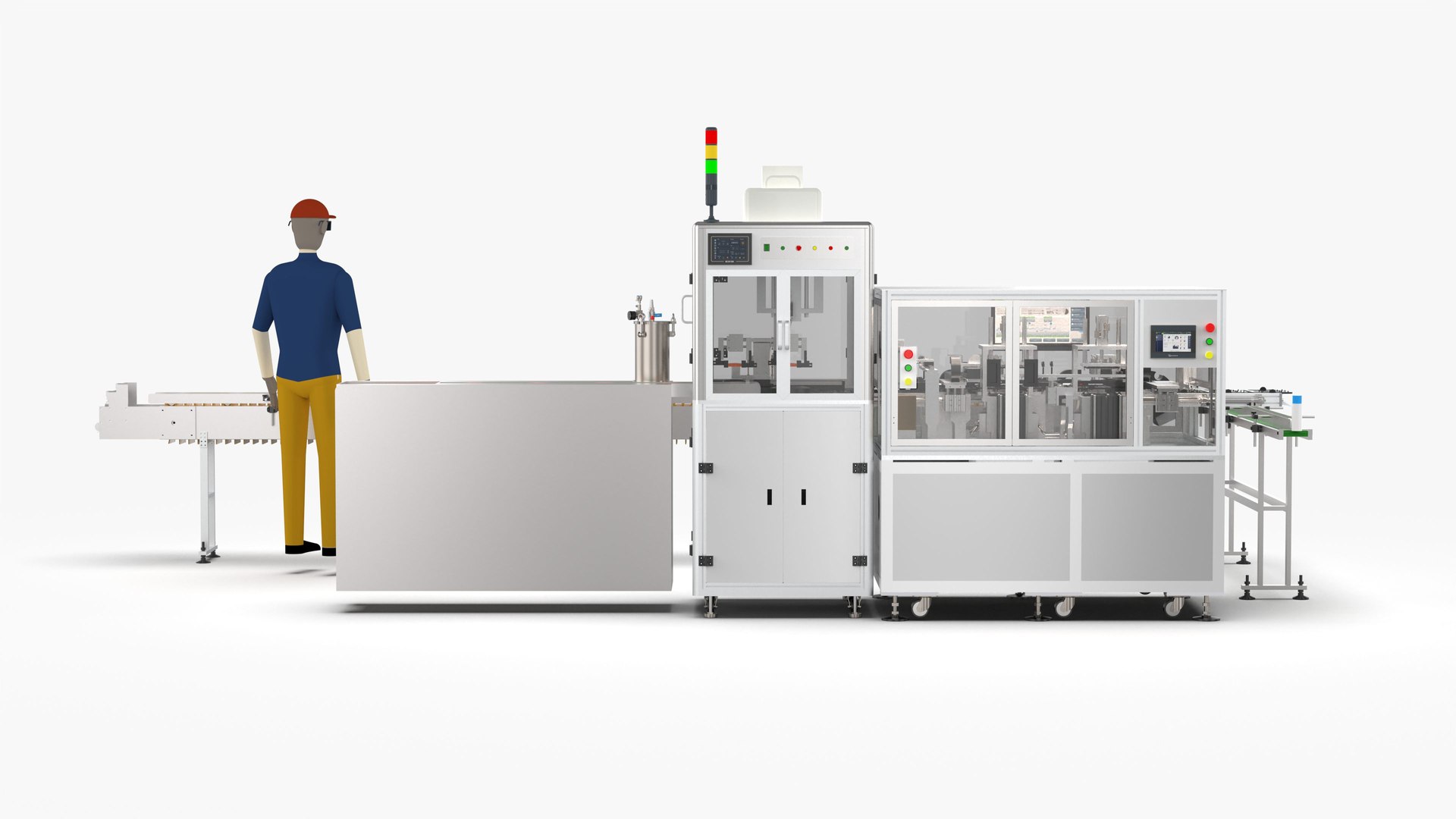 Automatic Candy Processing And Packaging Line 3D Model - TurboSquid 2065999