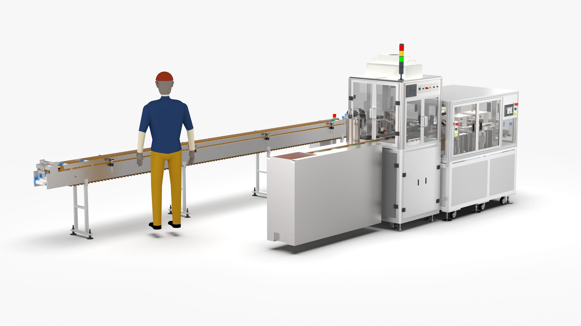 Automatic Candy Processing And Packaging Line 3D Model - TurboSquid 2065999