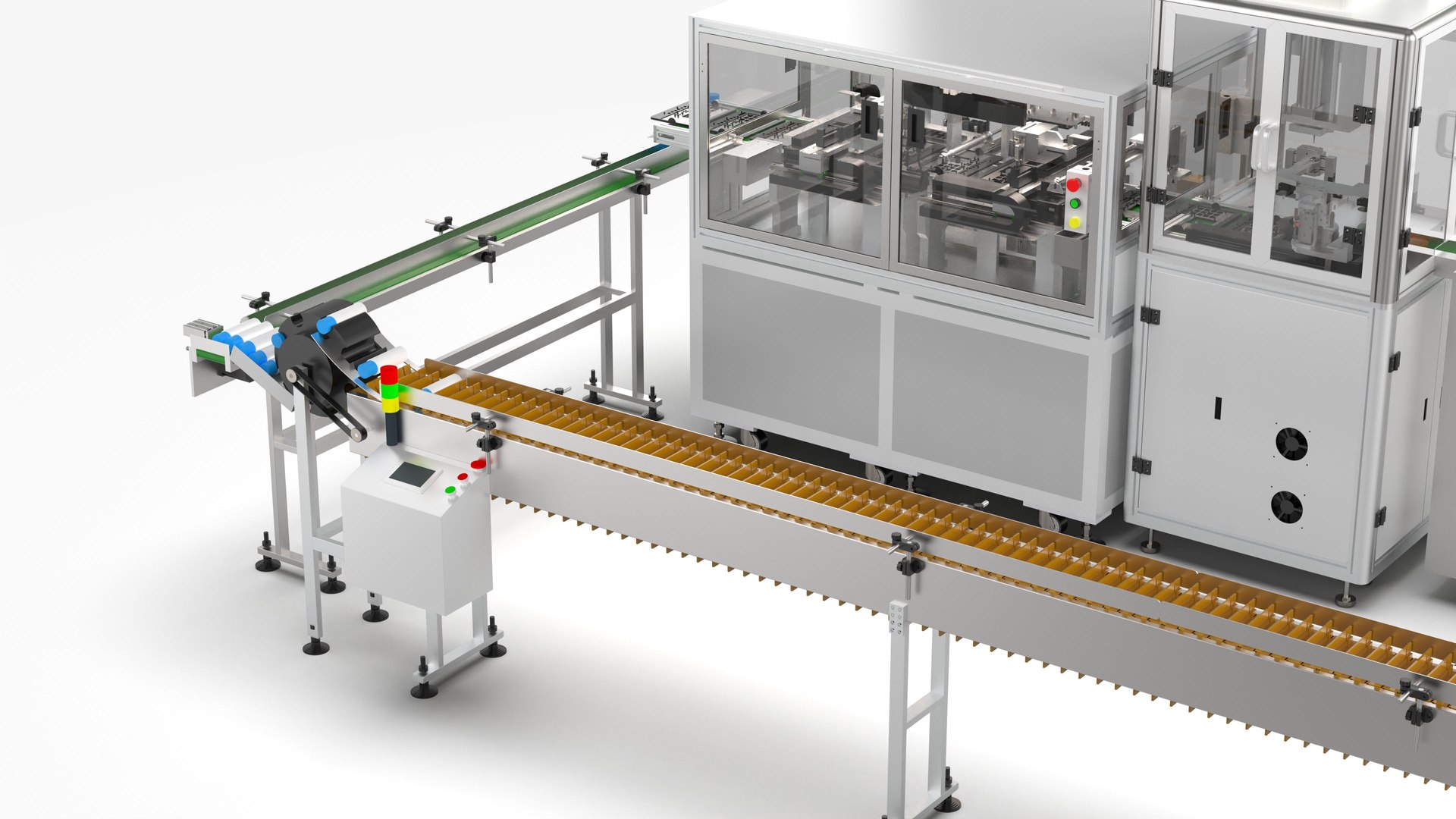 Automatic Candy Processing and Packaging Line 3D model - TurboSquid 2065999