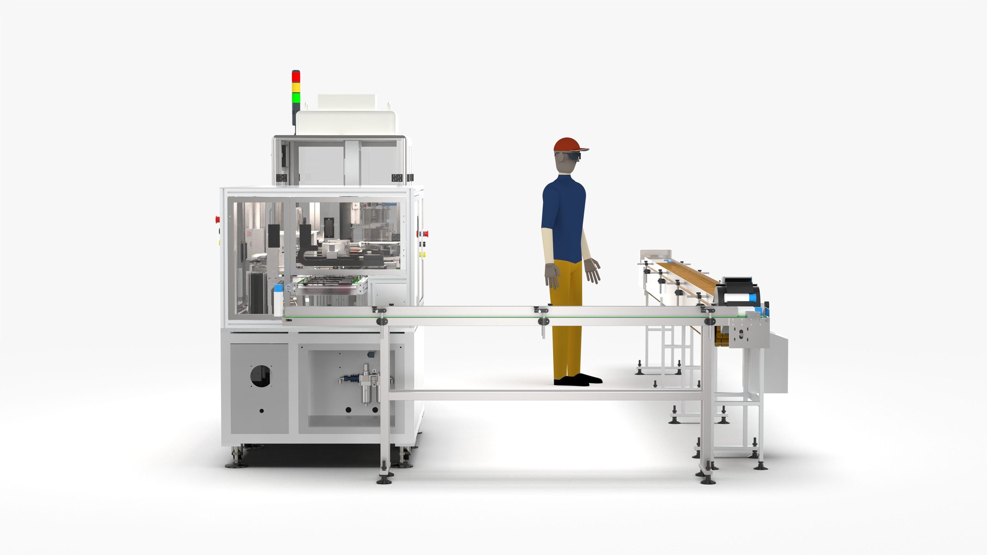 Automatic Candy Processing And Packaging Line 3D Model - TurboSquid 2065999
