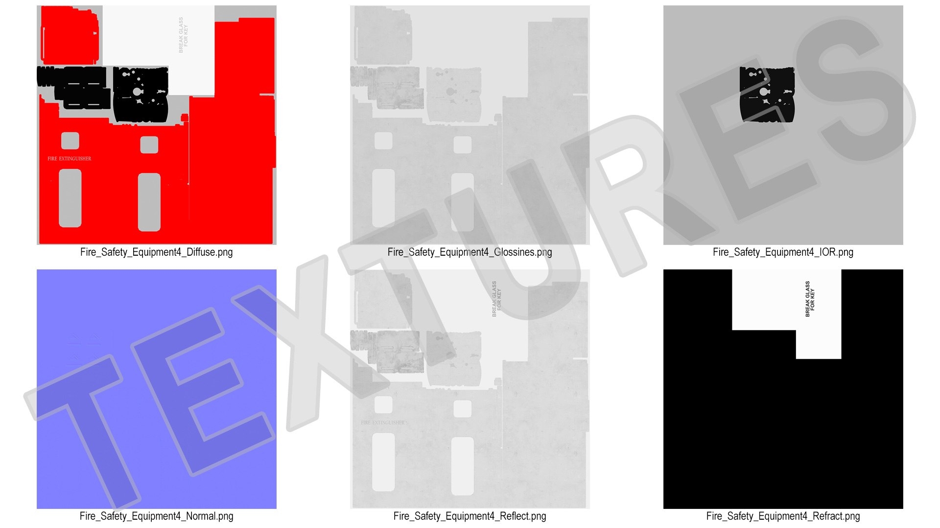 Extinguisher Box 3D Model - TurboSquid 1683443