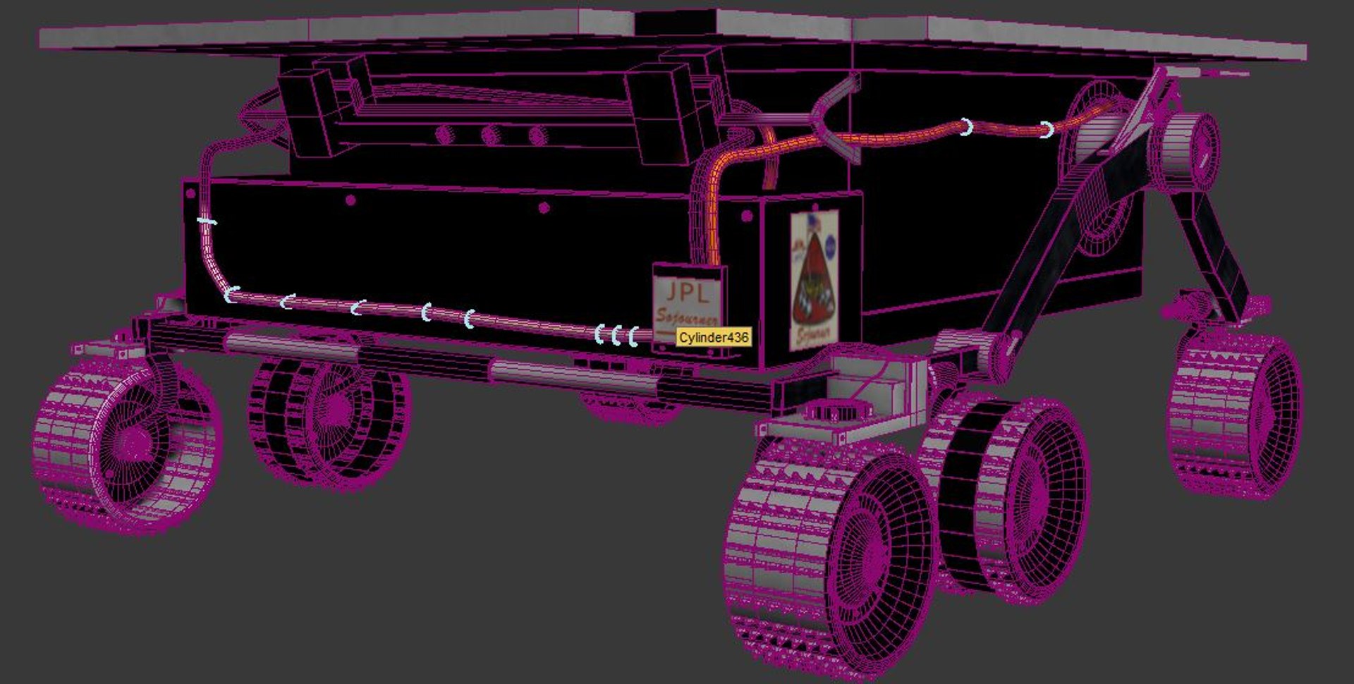 Mars Sojourner Rover 3d Model