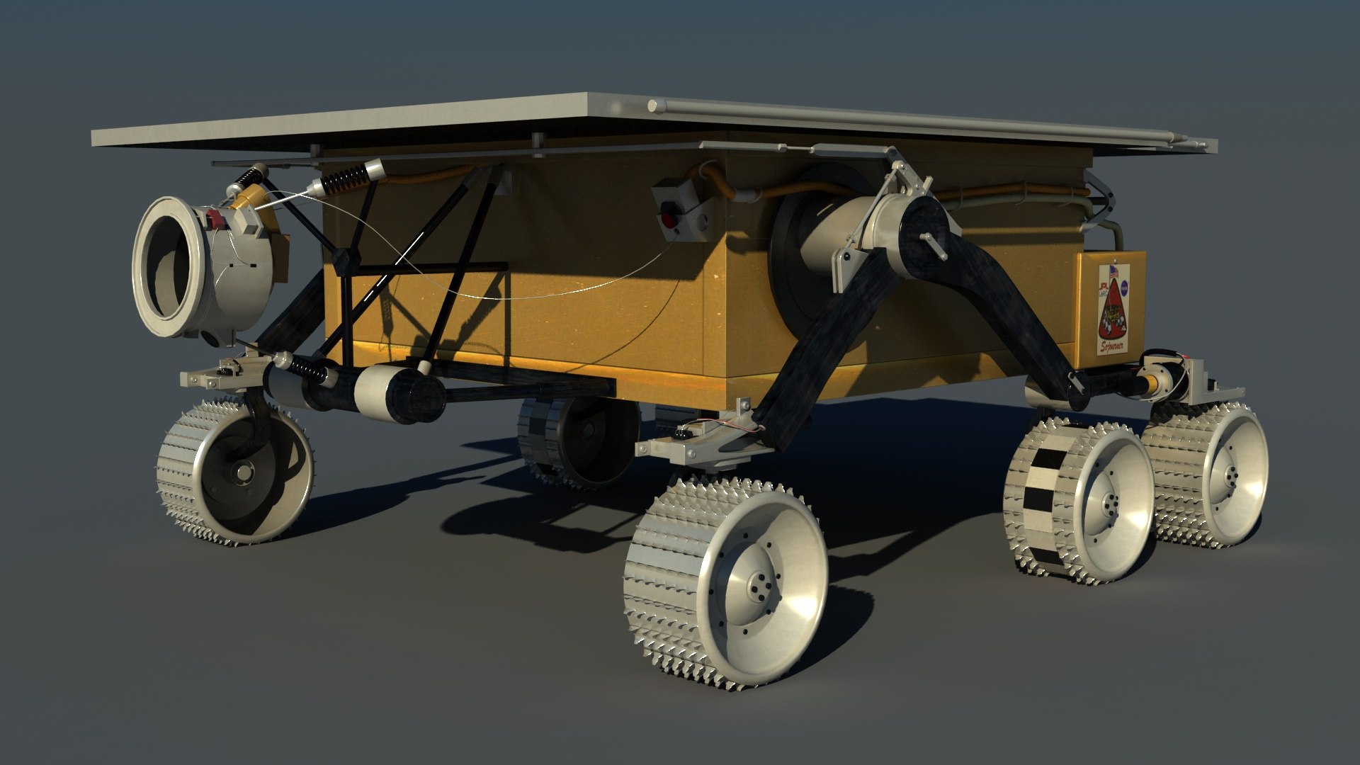 Mars Sojourner Rover 3d Model