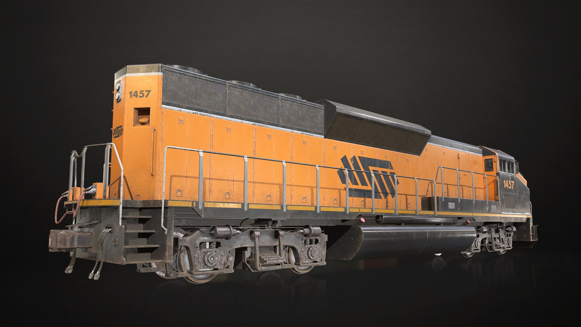 Diesel Locomotive - Low Poly Model - TurboSquid 2357820
