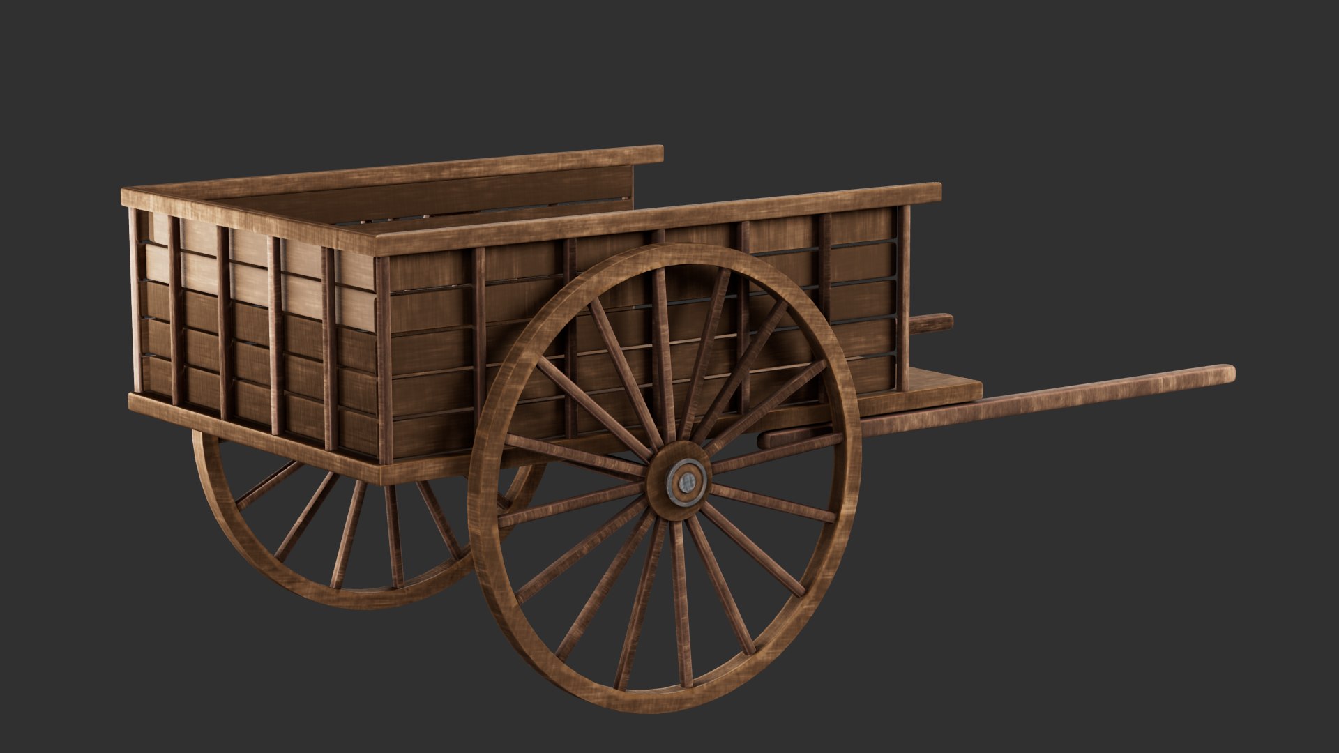3D Medieval wagon - TurboSquid 2104466