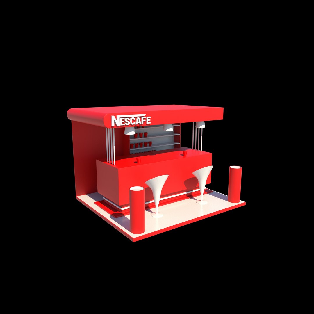 Nescafe Stall 3D Model Model - TurboSquid 2347967