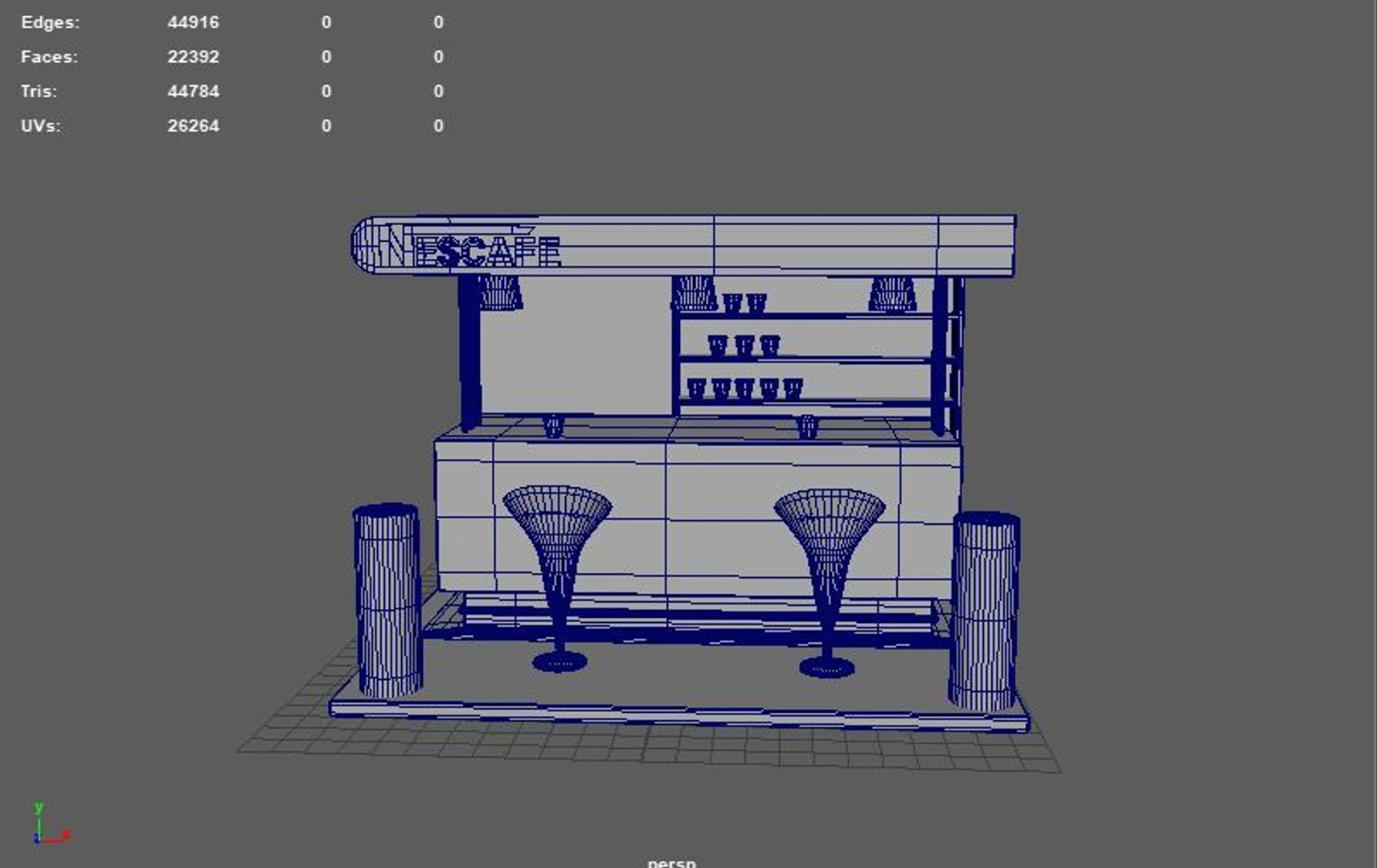 Nescafe Stall 3D Model Model - TurboSquid 2347967