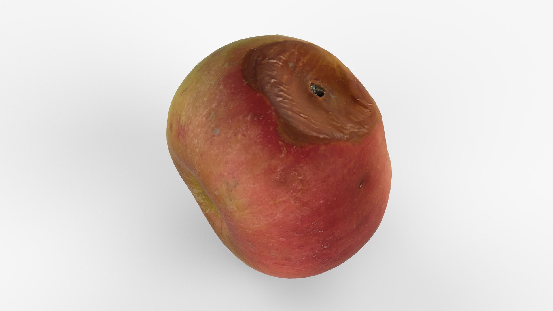 Photorealistic 3D Scan Of Rotten Wrinkly Overripe Old Ugly Apple 3D ...