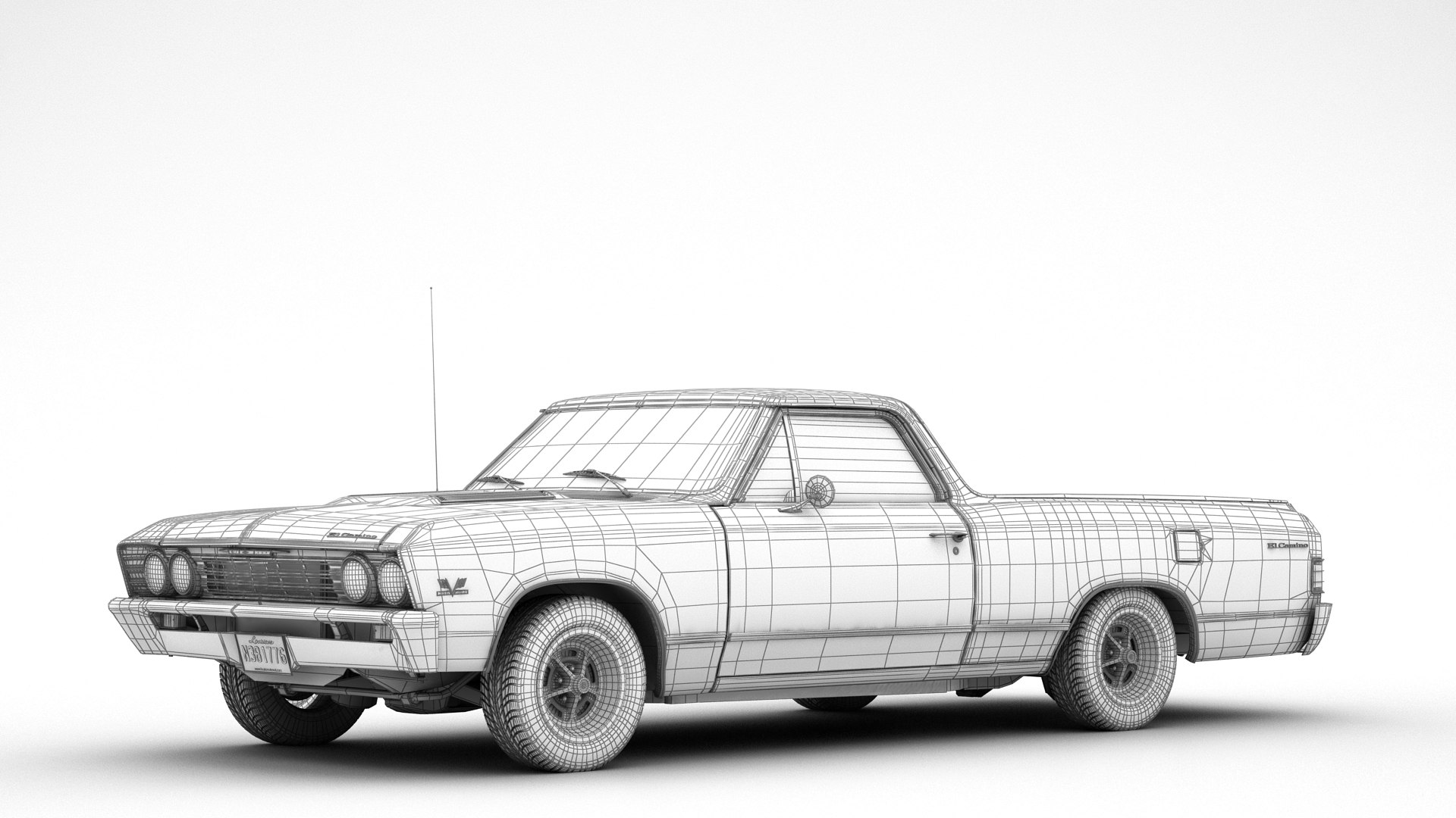 3D Chevrolet El Camino SS 1967 Model - TurboSquid 2010709