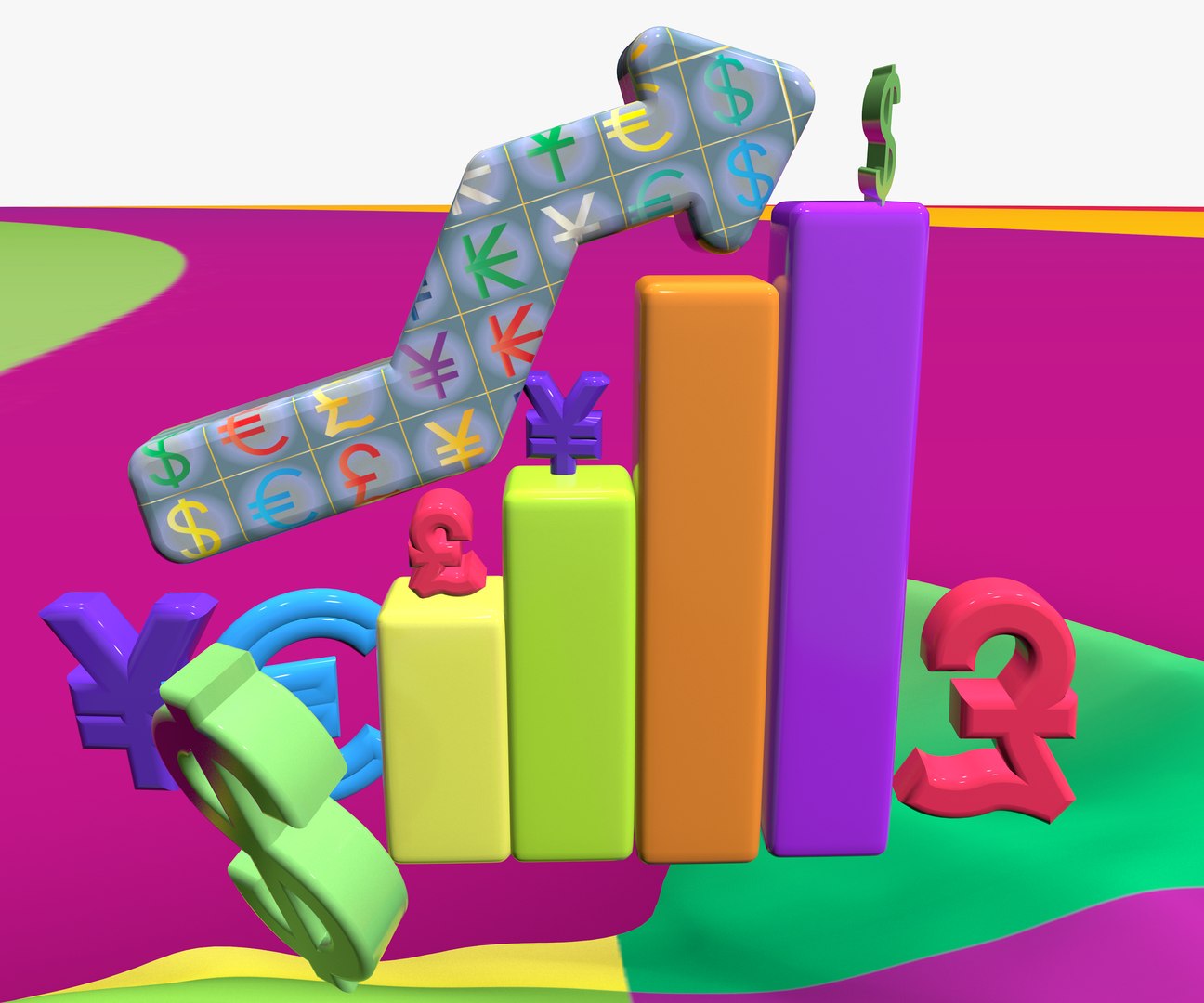 3D Model FOREX TRADING - TurboSquid 2103054