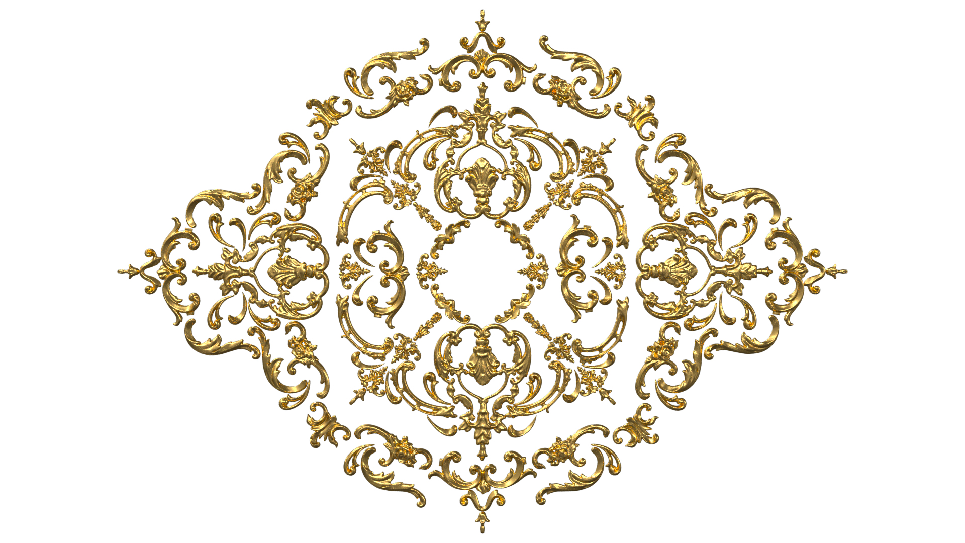 Ceiling Sockets Gypsum Plaster DR259 Model - TurboSquid 2126531