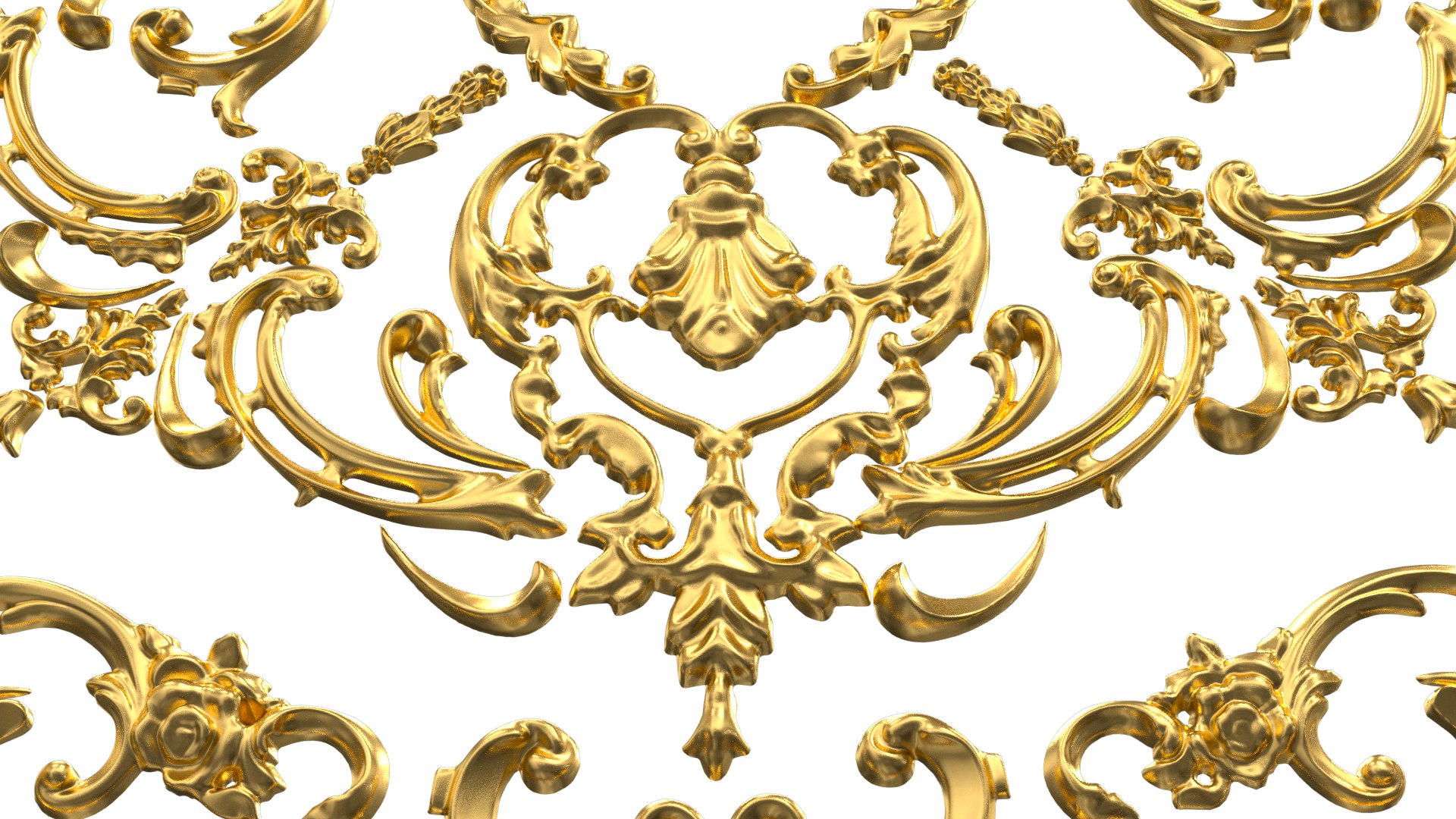 Ceiling Sockets Gypsum Plaster DR259 Model - TurboSquid 2126531