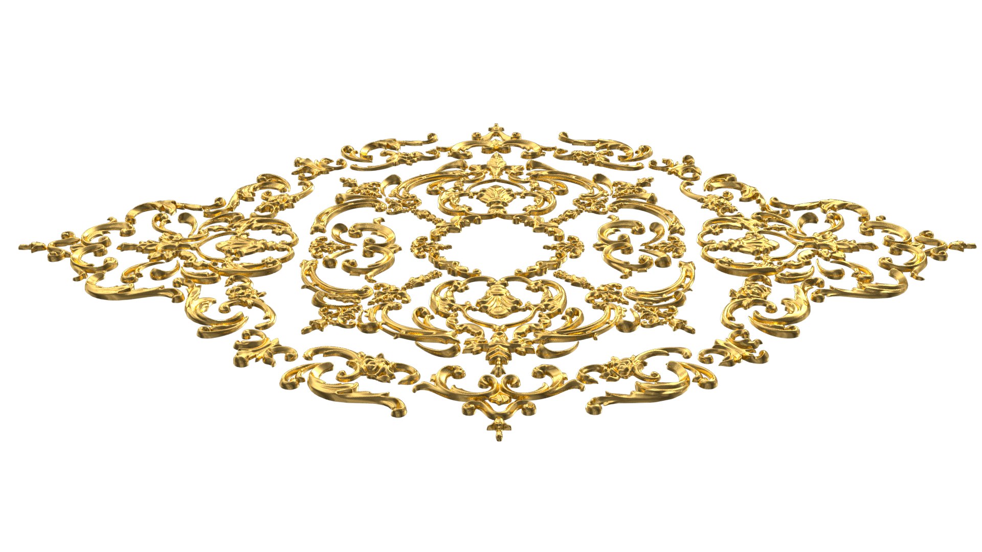 Ceiling Sockets Gypsum Plaster DR259 Model - TurboSquid 2126531