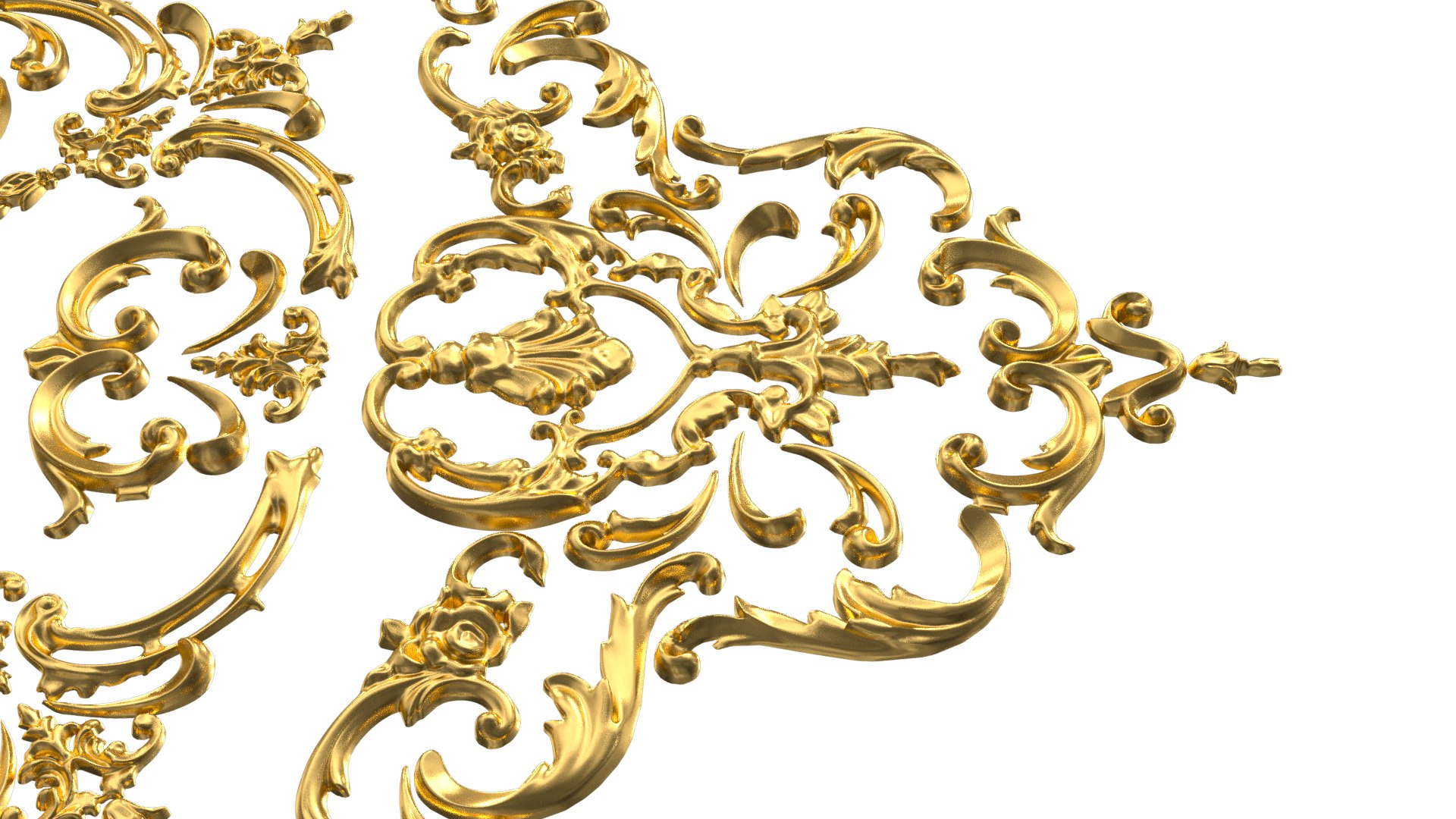 Ceiling Sockets Gypsum Plaster DR259 Model - TurboSquid 2126531