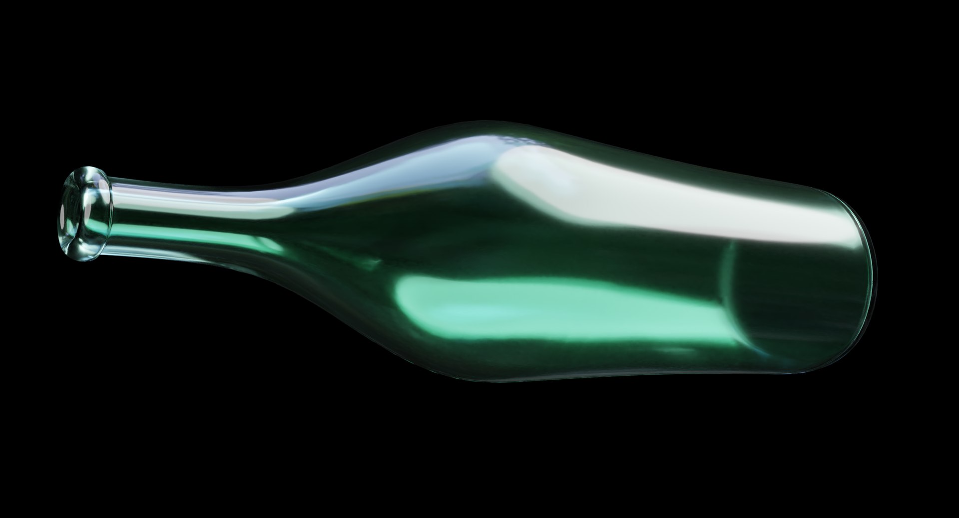 Quarter Bottle 3D - TurboSquid 1301297