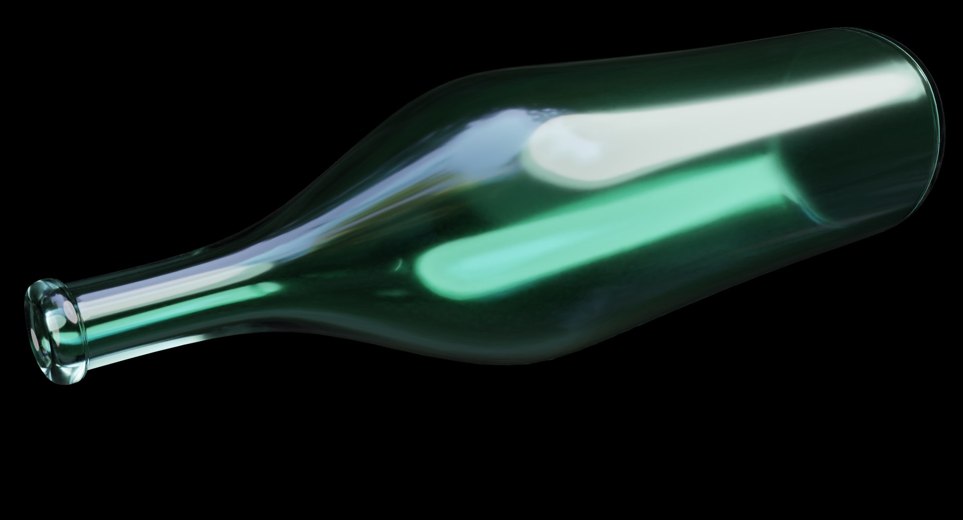 Quarter Bottle 3D - TurboSquid 1301297