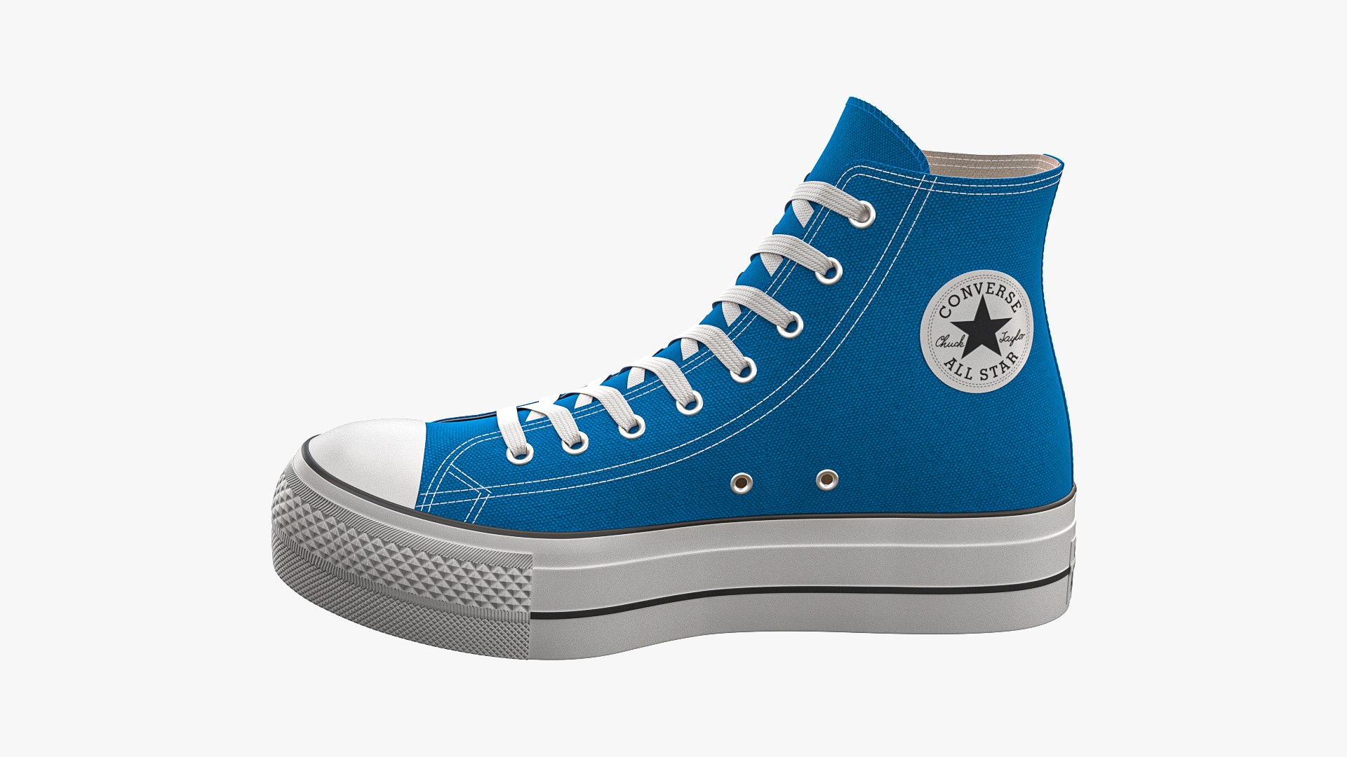 3D Chuck Taylor All Star Lift Platform High Top Blue - TurboSquid 1952696