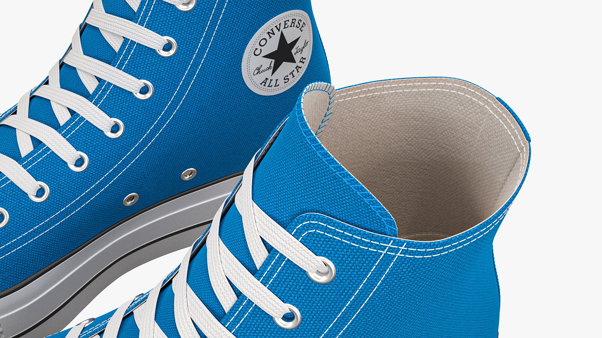 3D Chuck Taylor All Star Lift Platform High Top Blue - TurboSquid 1952696