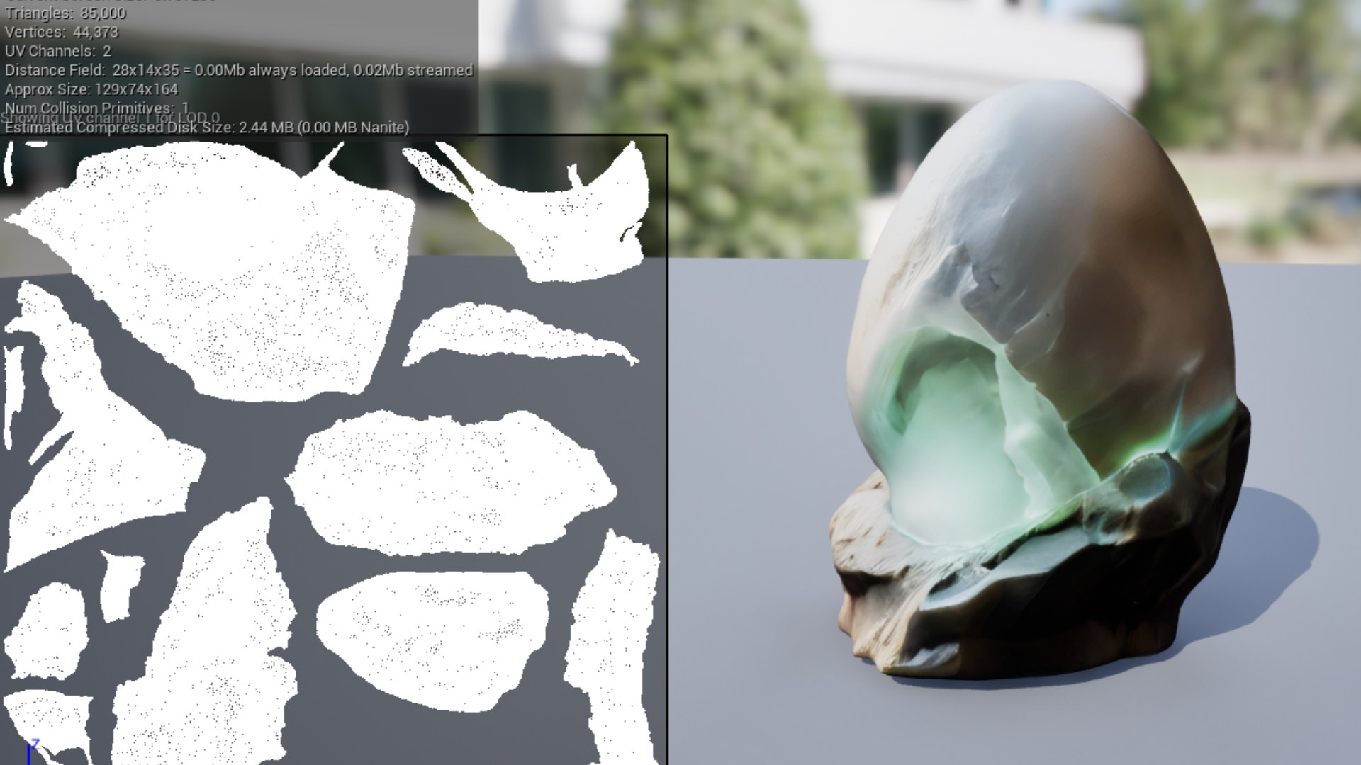 3D Ethereal Egg Rock Formation With Glowing Core - High-Poly 3D Asset ...