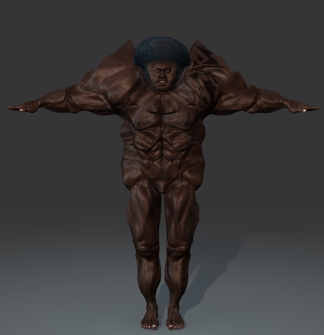 3d Rigged High-poly Model