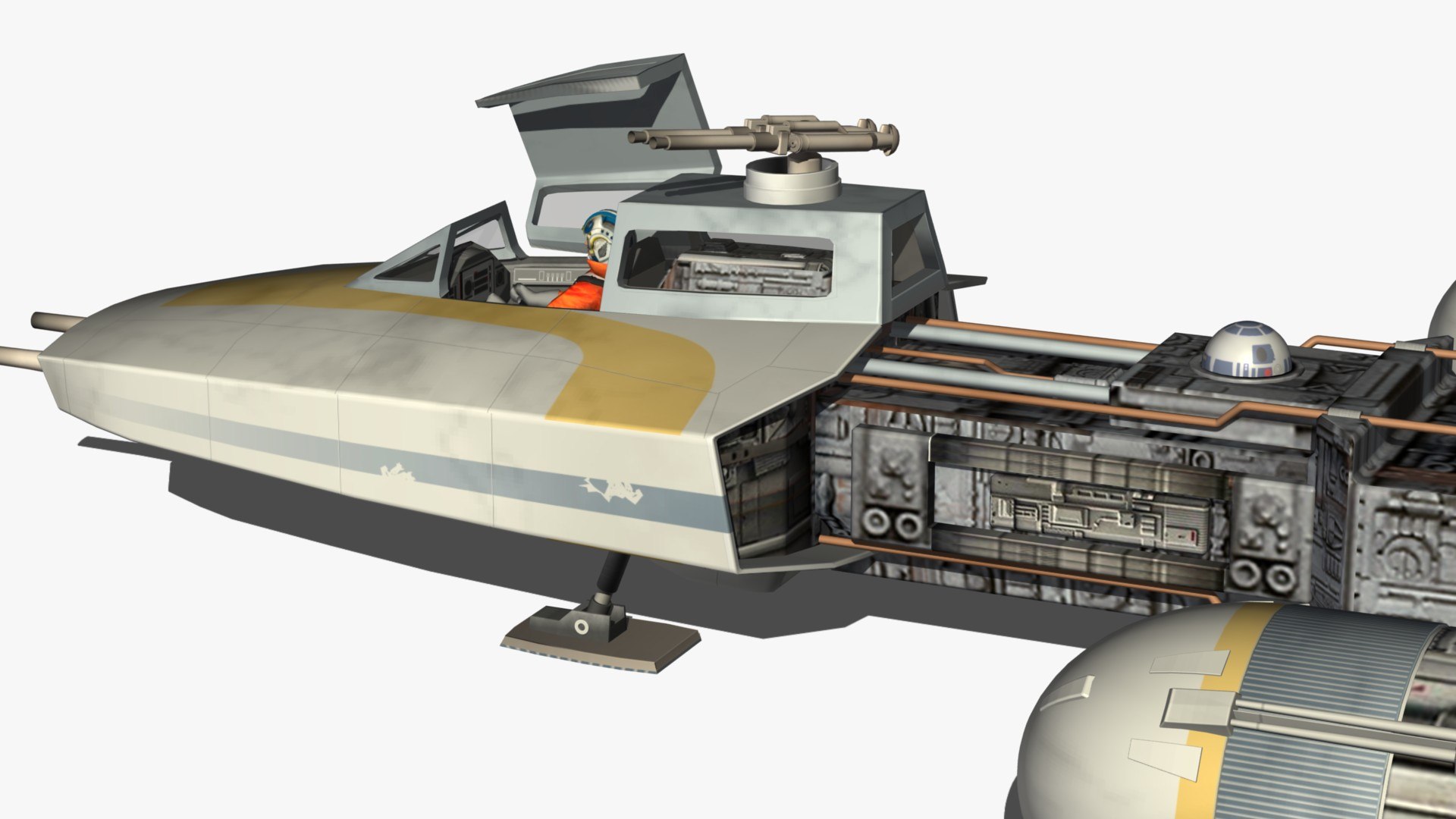 3d Y-wing Star Wars