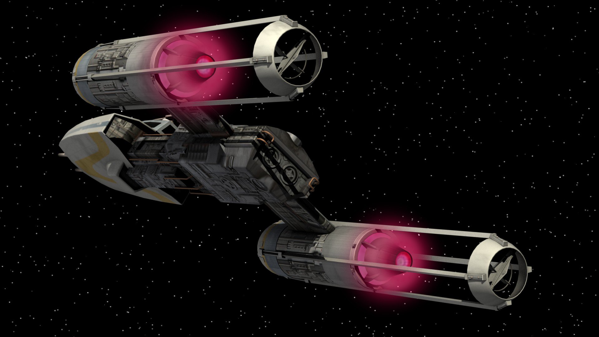 3d y-wing star wars