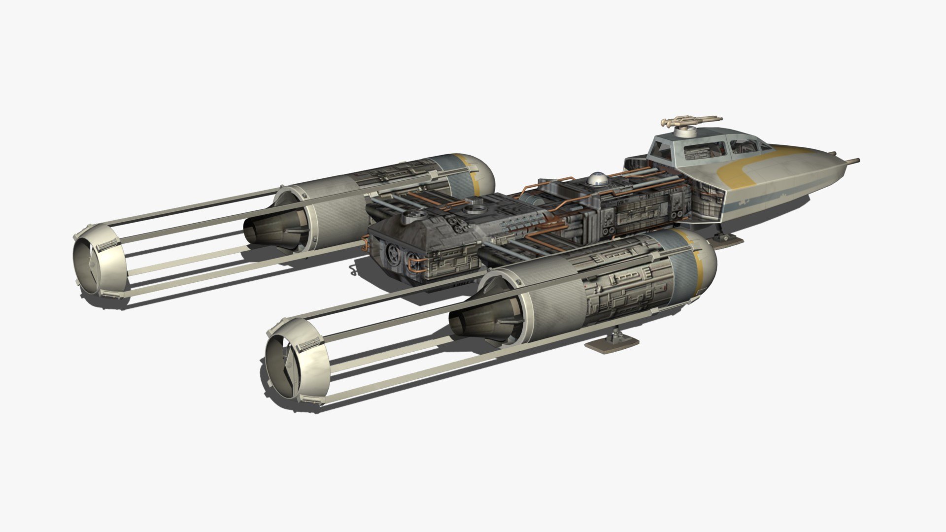 3d Y-wing Star Wars