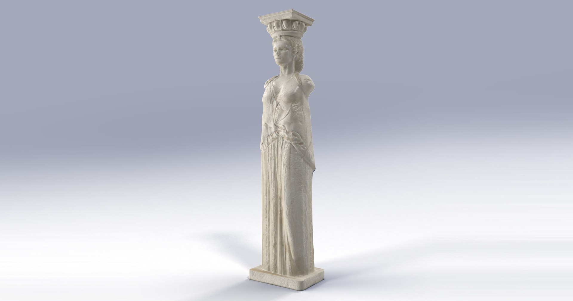 3d Max Column Caryatids