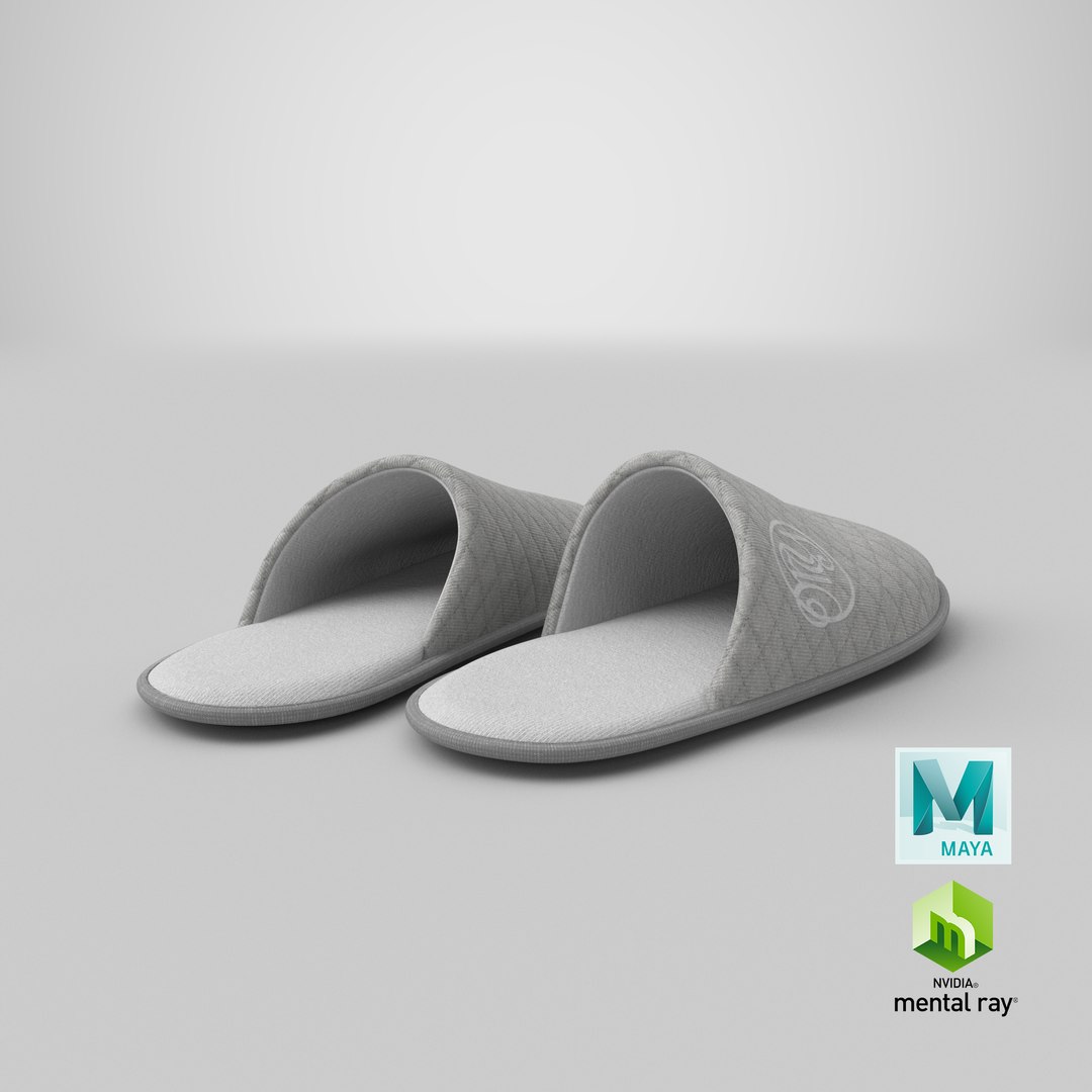 Realistic house slippers 3D model - TurboSquid 1557269