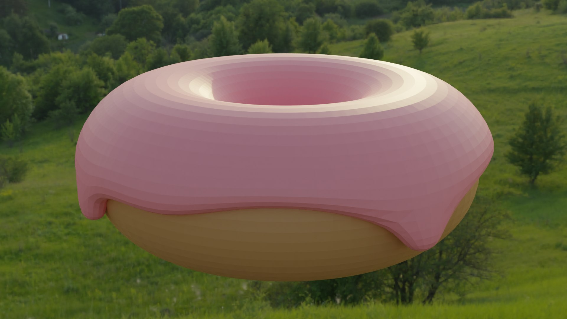 Free Donut With Icing 3D - TurboSquid 2395805