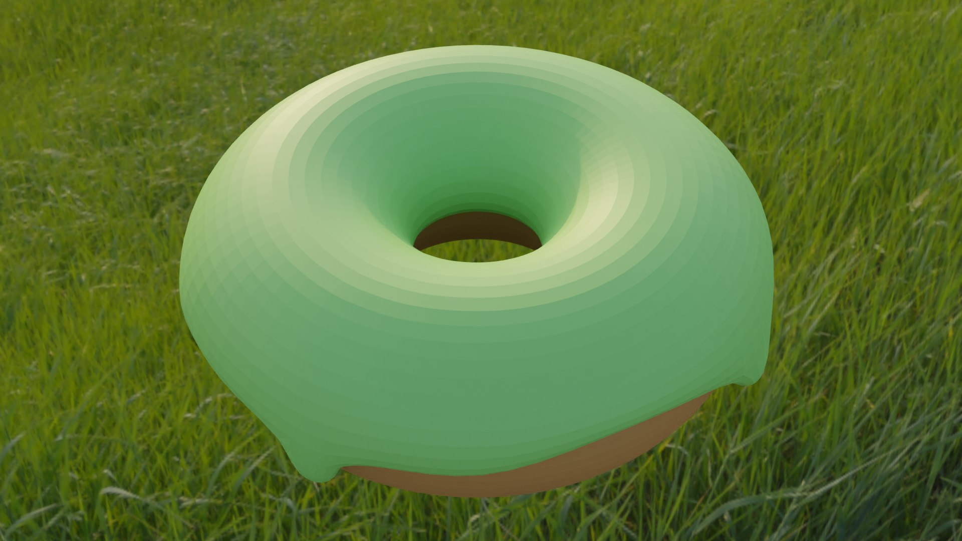 Free Donut With Icing 3D - TurboSquid 2395805